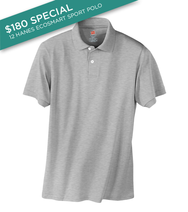 12 Hanes EcoSmart Sport Polo 054X ($180) + Free Shipping - Fly Shirts